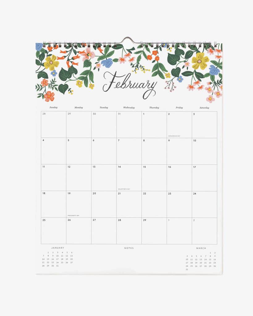 Rifle Paper Co. | Appointment Calendar 2024 - Peacock – A Little Bird ...