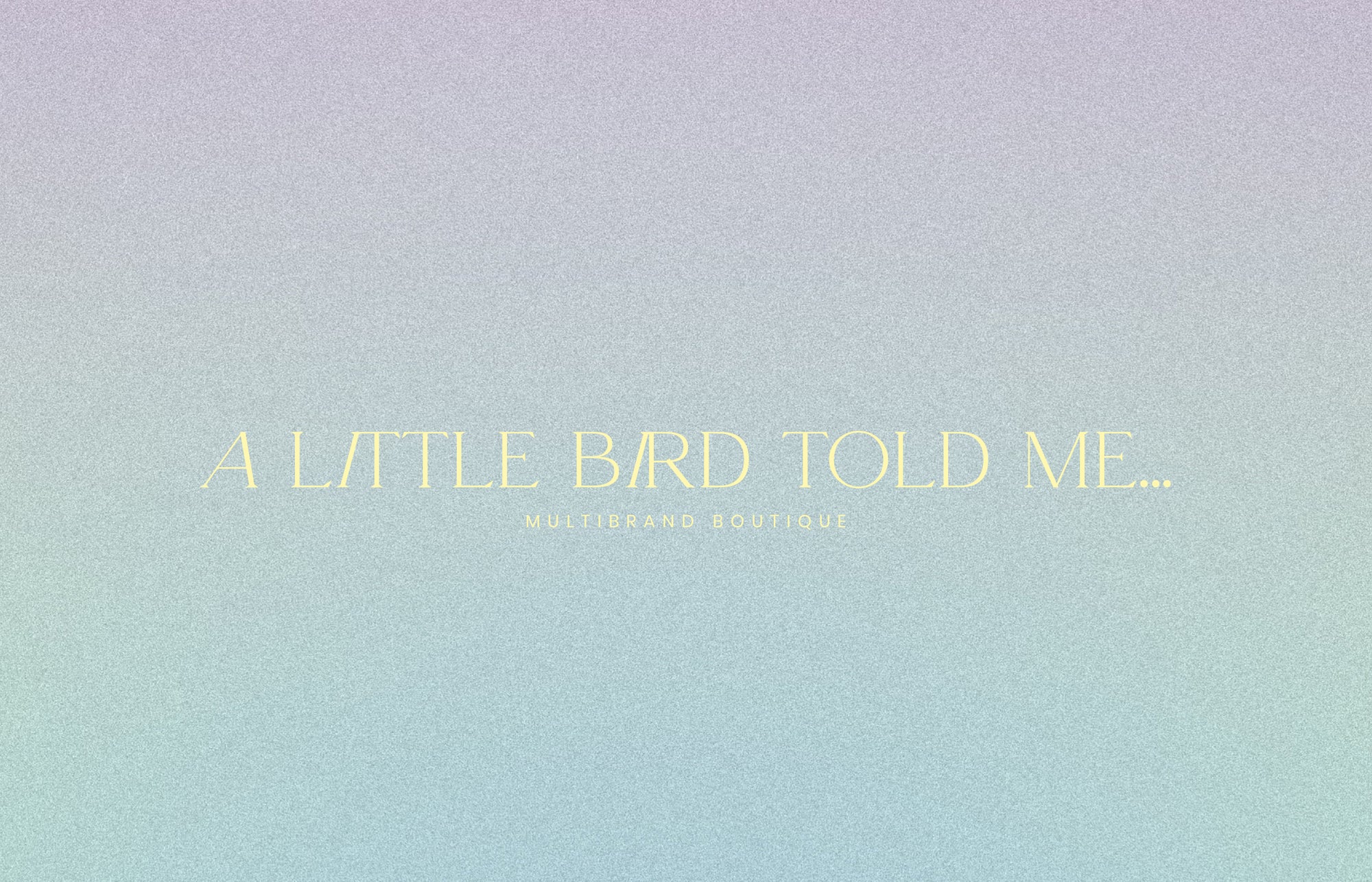 A Little Bird Told Me... | Very Necessary Accessories